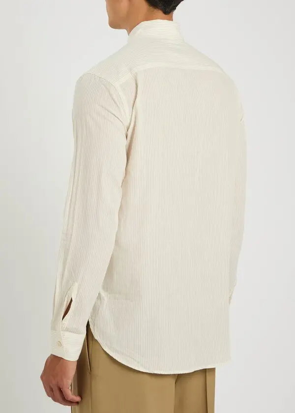 Saint Laurent Pinstriped Cotton Shirt