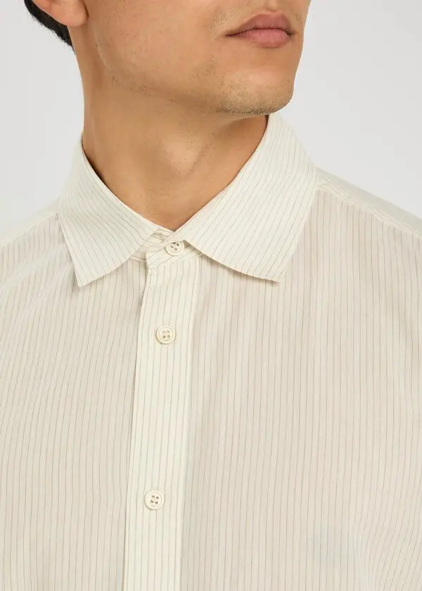 Saint Laurent Pinstriped Cotton Shirt
