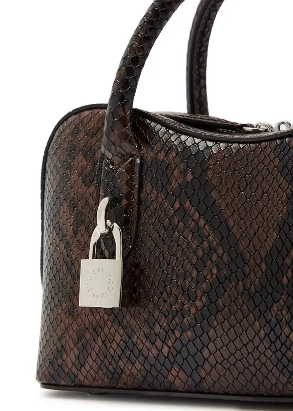 Stella McCartney Stella Ryder Small Top Handle Bag - Dark Brown