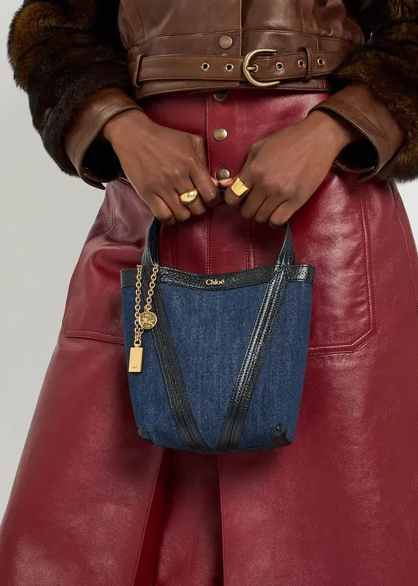 Chloé Spin Mini Denim Tote