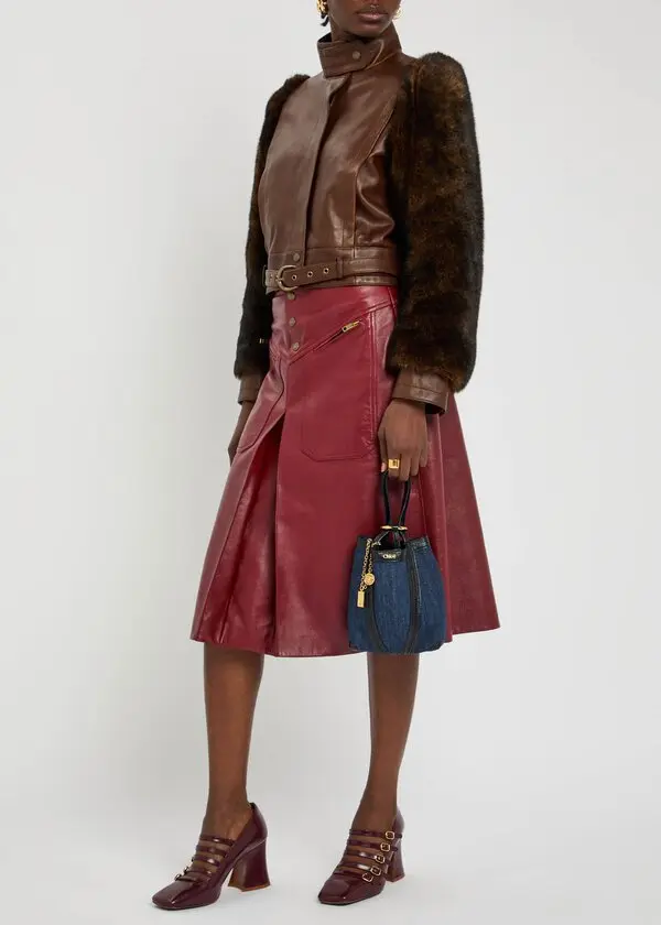 Chloé Spin Mini Denim Tote