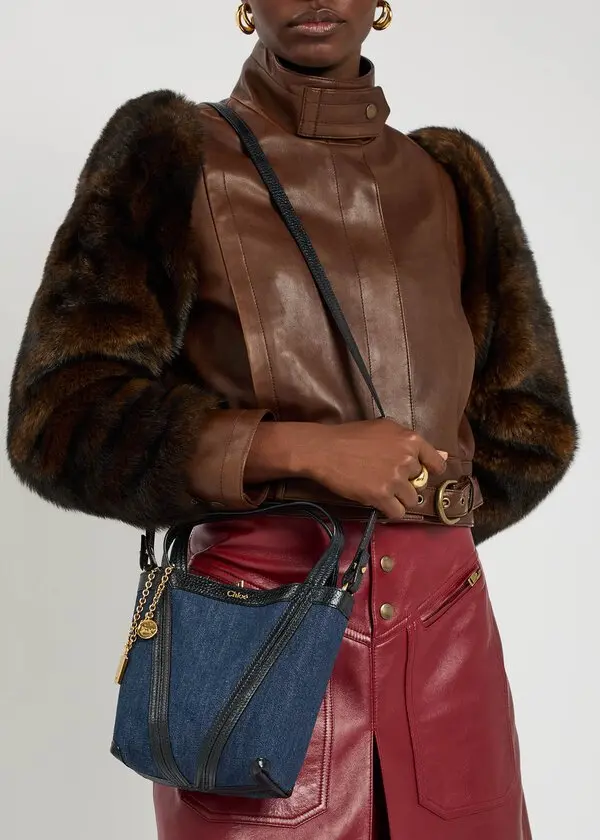 Chloé Spin Mini Denim Tote