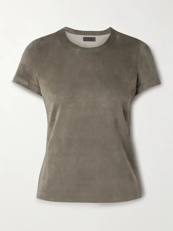 Stouls Suede T-shirt - Gray
