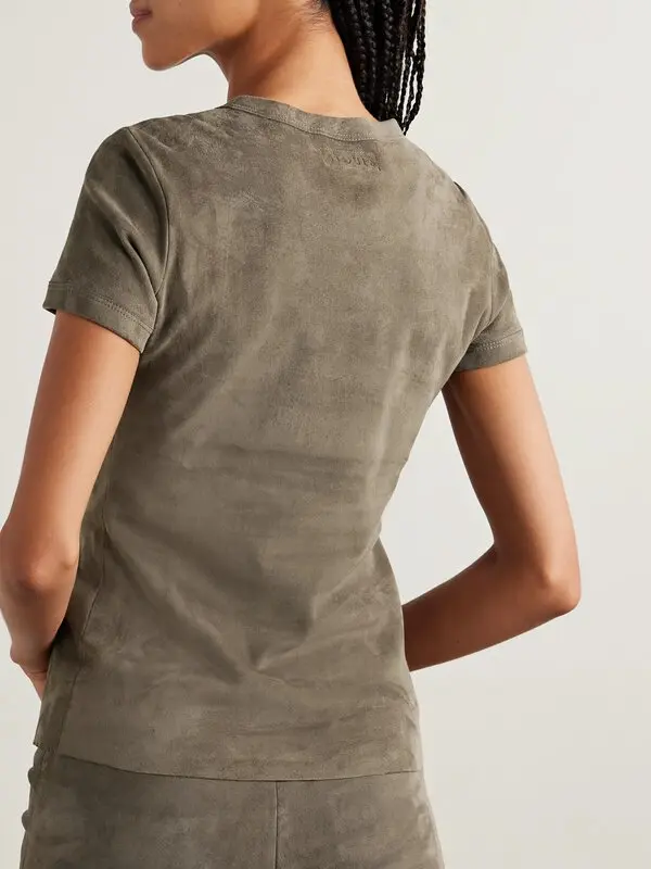 Stouls Suede T-shirt - Gray