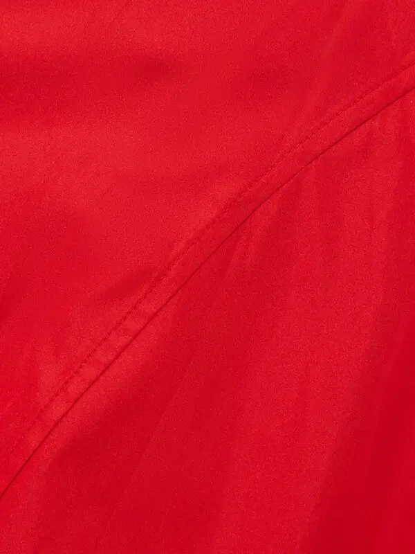ST. AGNI Recycled Taffeta Midi Slip Dress