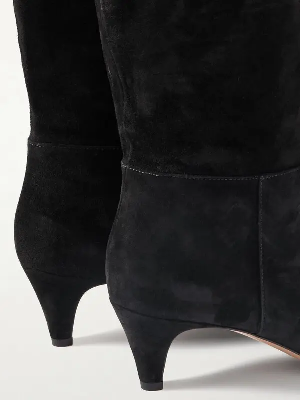 GIANVITO ROSSI Elise 45 Suede Knee Boots