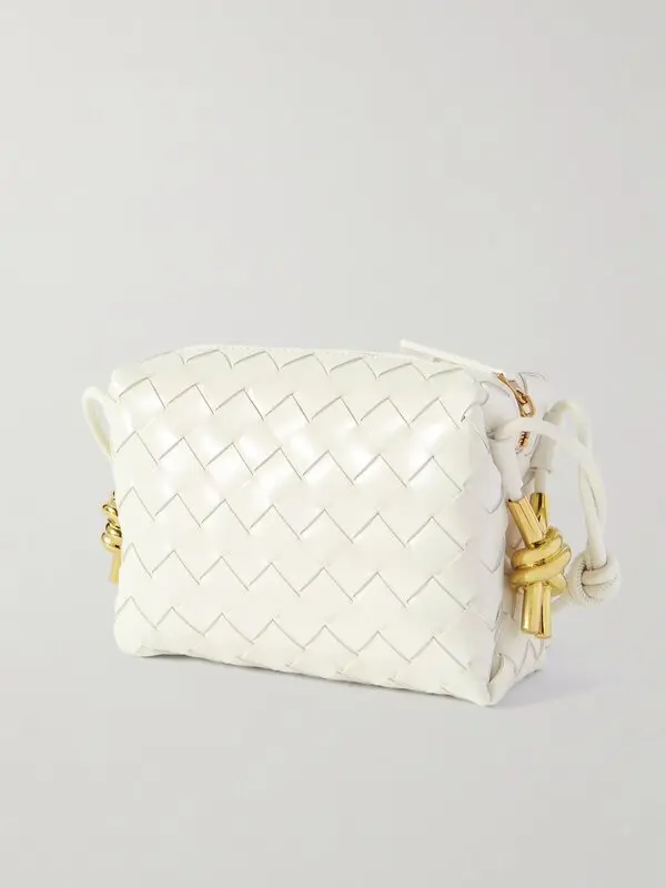 Bottega Veneta Loop Mini Intrecciato Leather Shoulder Bag