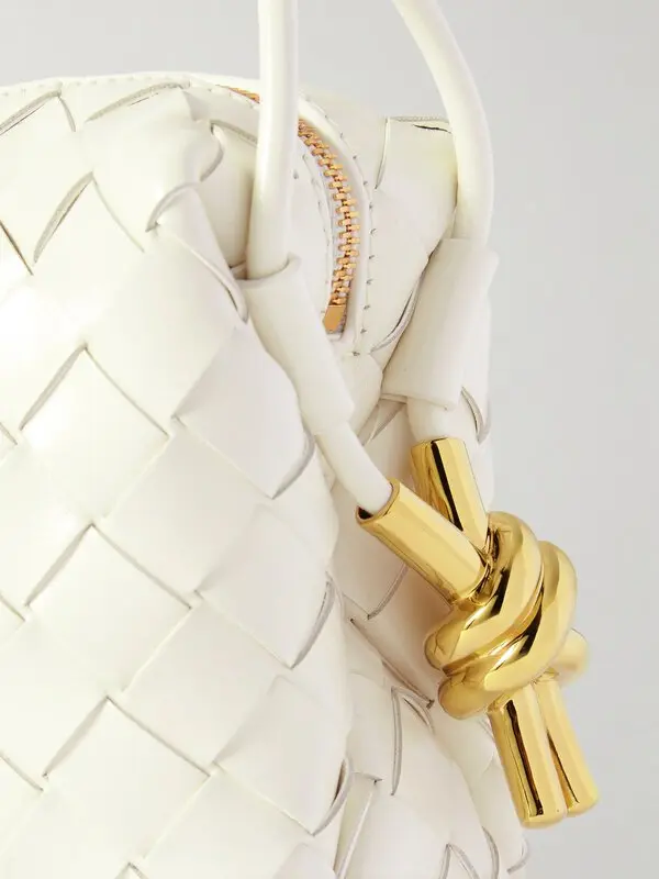 Bottega Veneta Loop Mini Intrecciato Leather Shoulder Bag