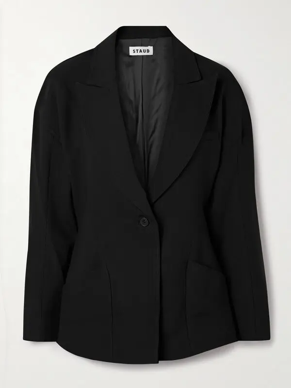 Staud Cole Woven Blazer