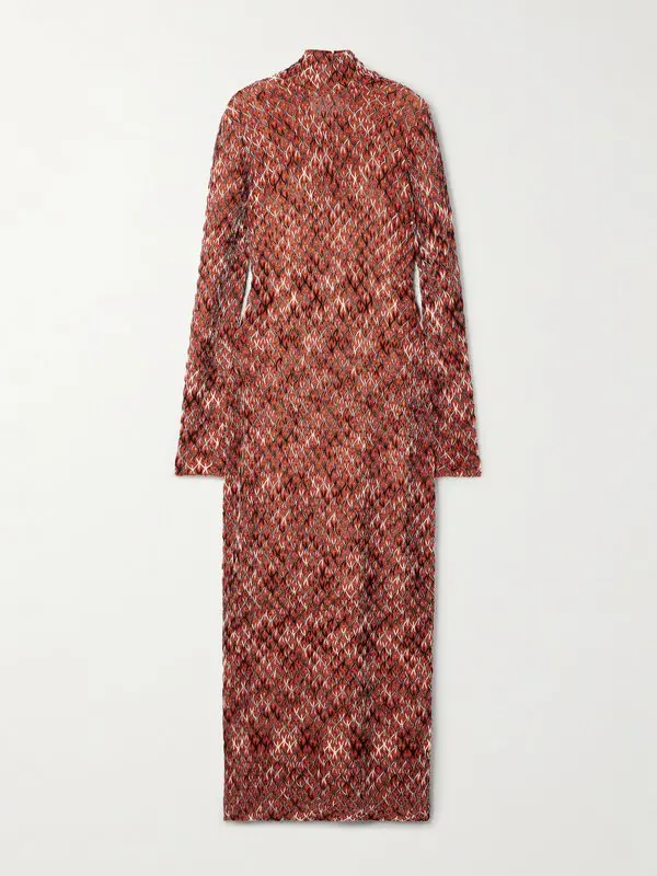 Missoni Space-dyed Wool-blend Midi Dress