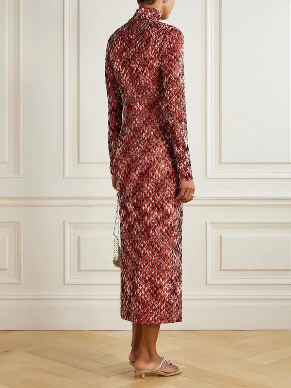 Missoni Space-dyed Wool-blend Midi Dress