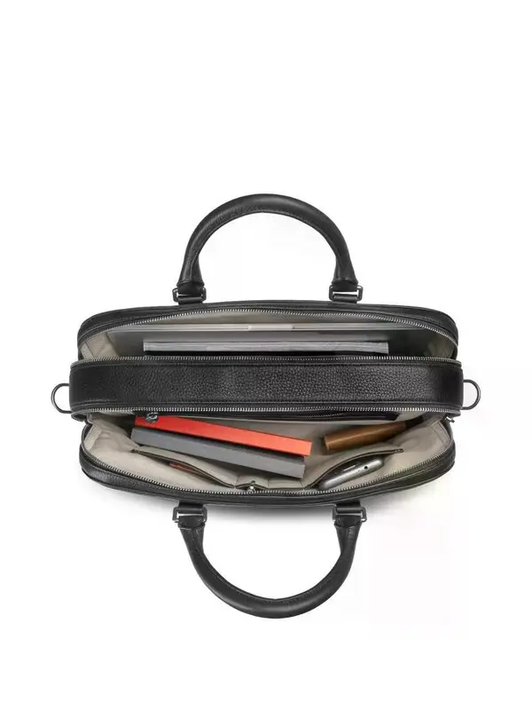 Shinola Leather Top-handle Briefcase - Black