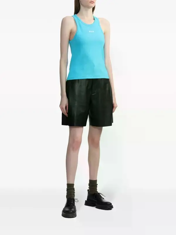 MSGM Logo-embroidered Tank Top
