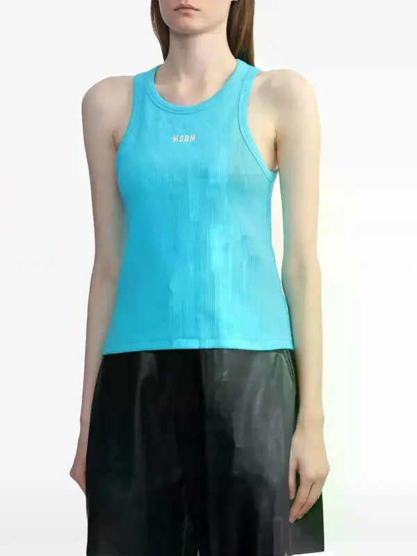 MSGM Logo-embroidered Tank Top