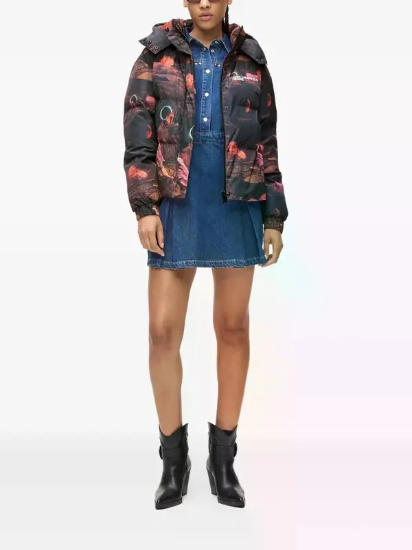 Karl Lagerfeld All-over Graphic-print Puffer Jacket