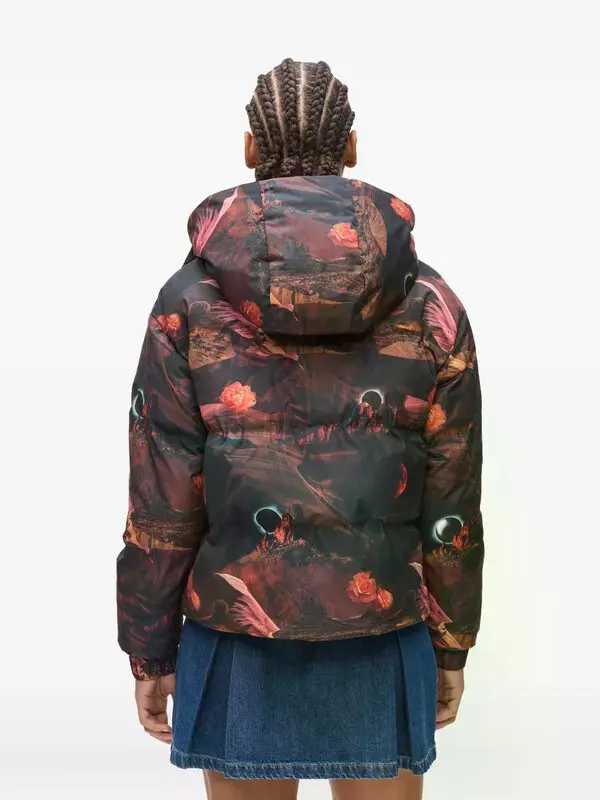 Karl Lagerfeld All-over Graphic-print Puffer Jacket