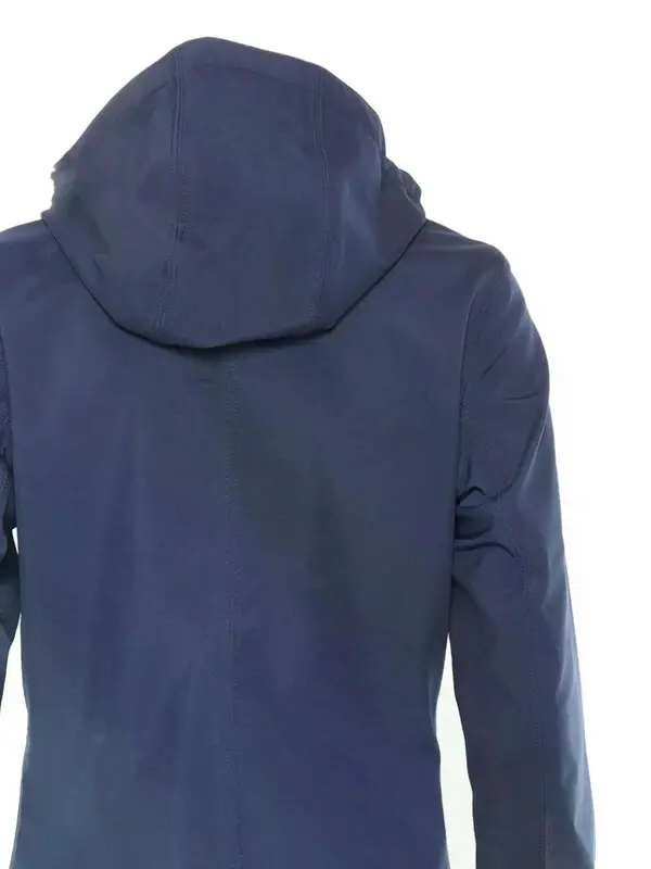 K-WAY Bonded Hooded Coat - Blue
