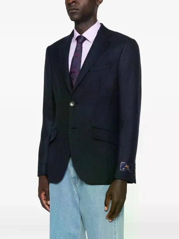 Etro Notched Patterned Blazer