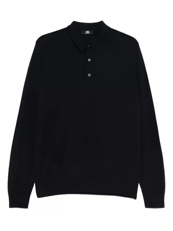 Alpha Studio Long-sleeved Polo-neck Sweater
