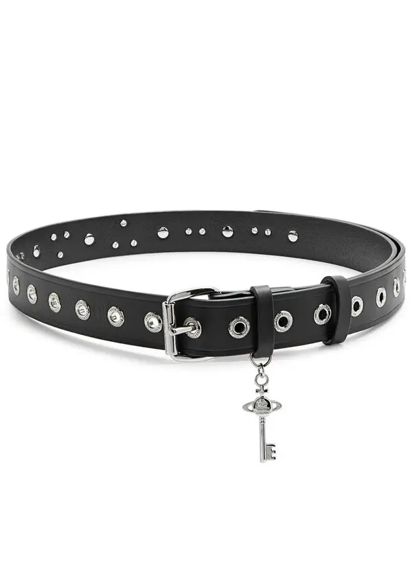 VIVIENNE WESTWOOD Studded Leather Belt With Charms