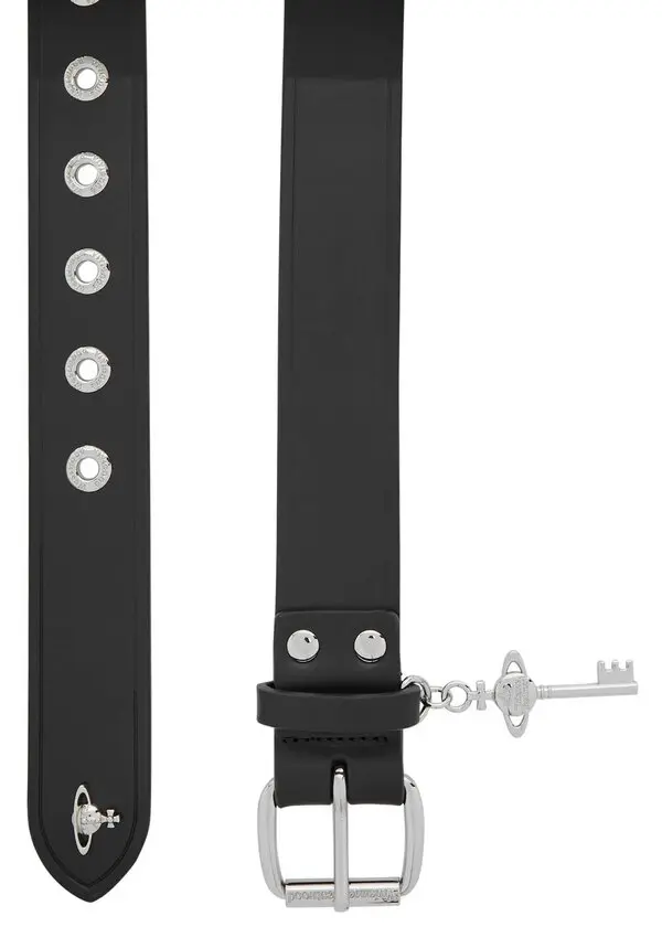 VIVIENNE WESTWOOD Studded Leather Belt With Charms