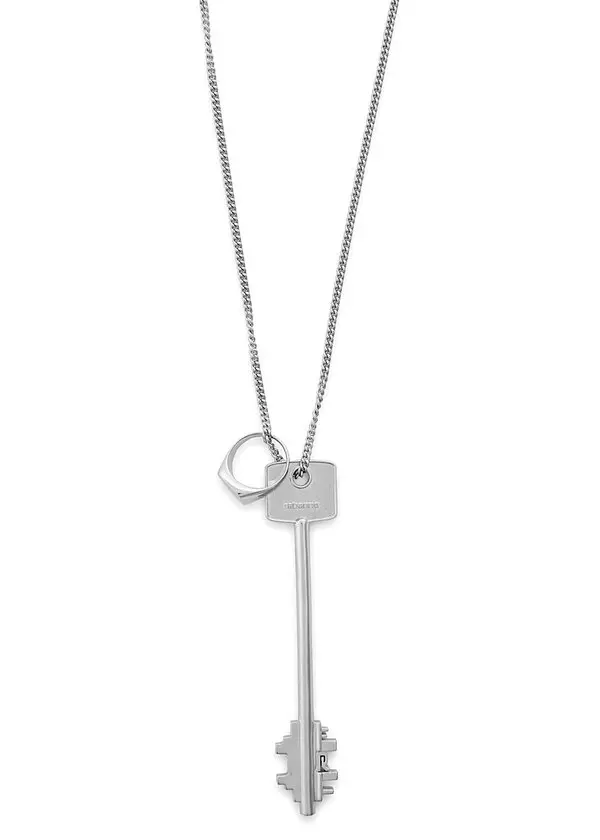 Rabanne Key Pendant Necklace - Silver