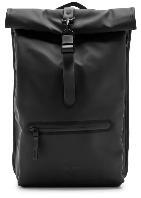 Rains Rolltop Rucksack - Black