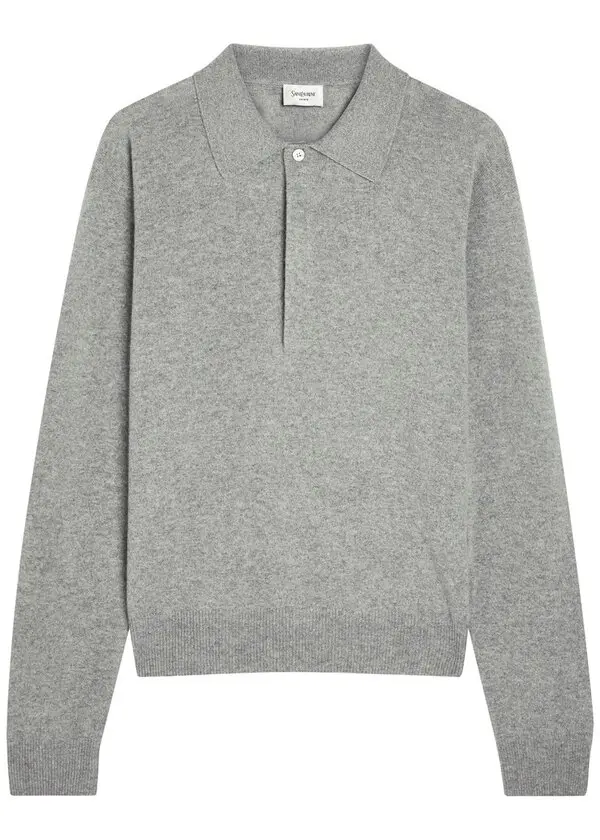 Saint Laurent Wool Polo Jumper