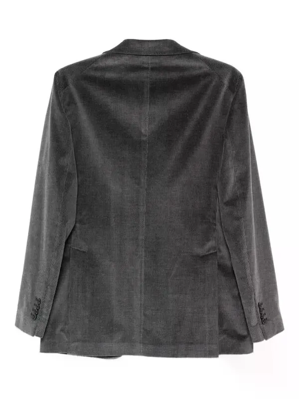 Tagliatore Corduroy Two-button Jacket - Grey