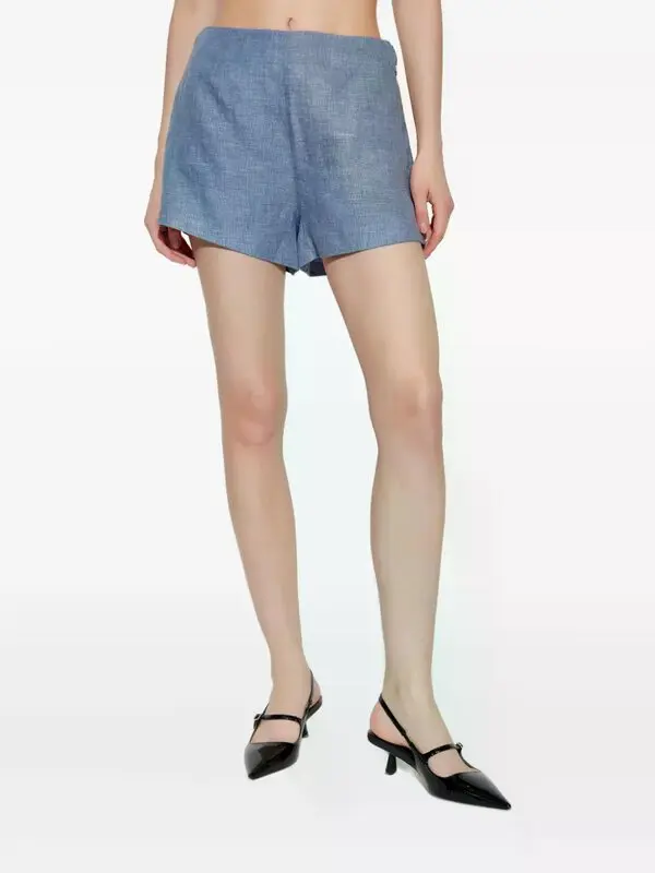 Posse Button-detailed Linen Tailored Shorts