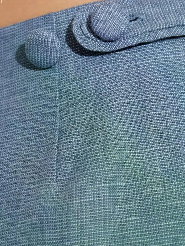 Posse Button-detailed Linen Tailored Shorts