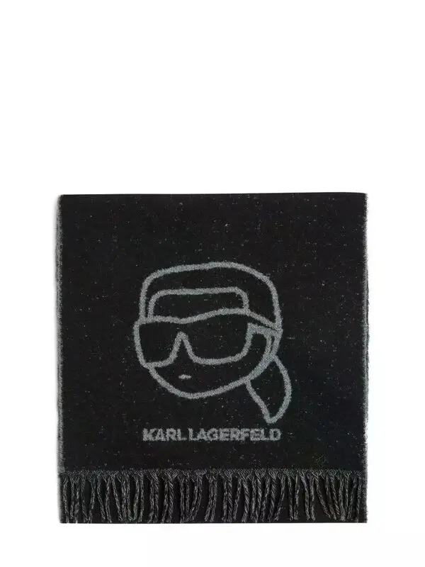 Karl Lagerfeld Jacquard-logo Scarf