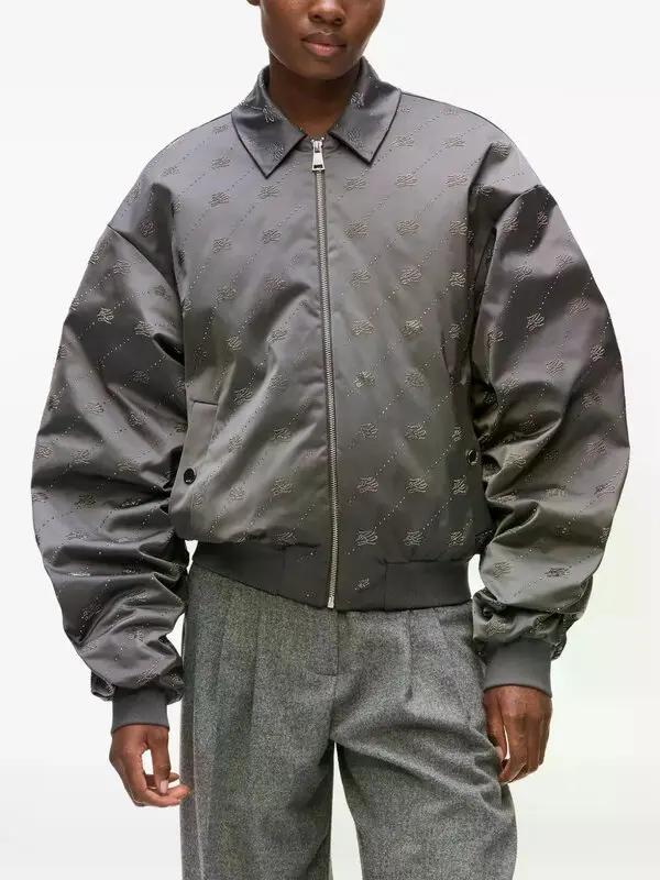 Karl Lagerfeld Logo-embellished Bomber Jacket
