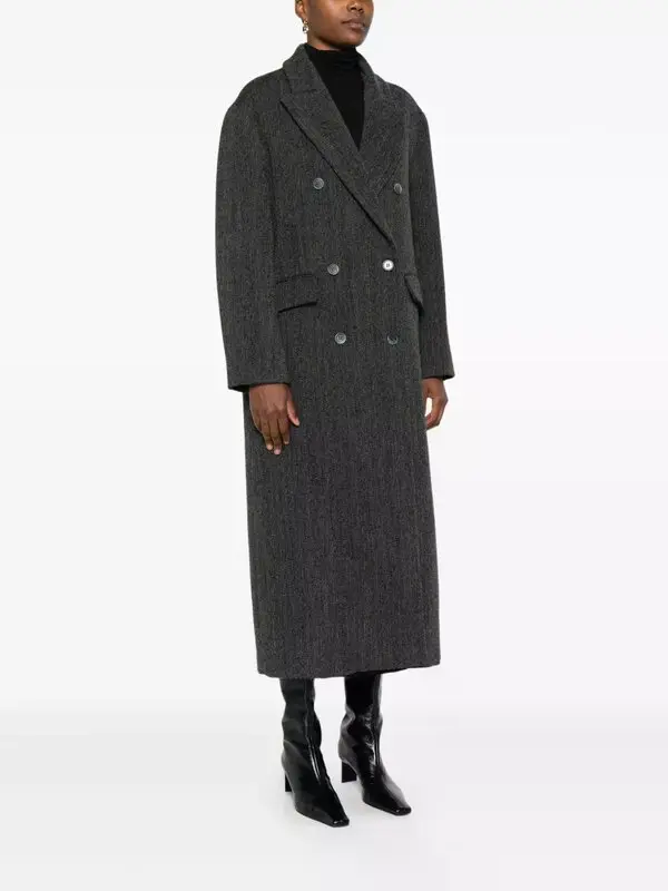 P.a.r.o.s.h Herringbone Double-breasted Coat