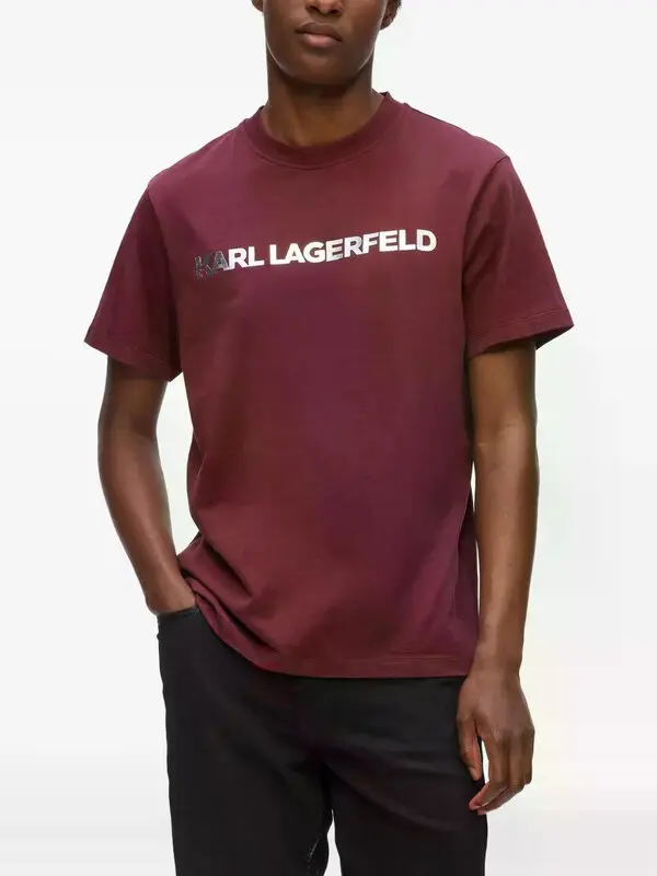 Karl Lagerfeld Logo-print T-shirt - Red