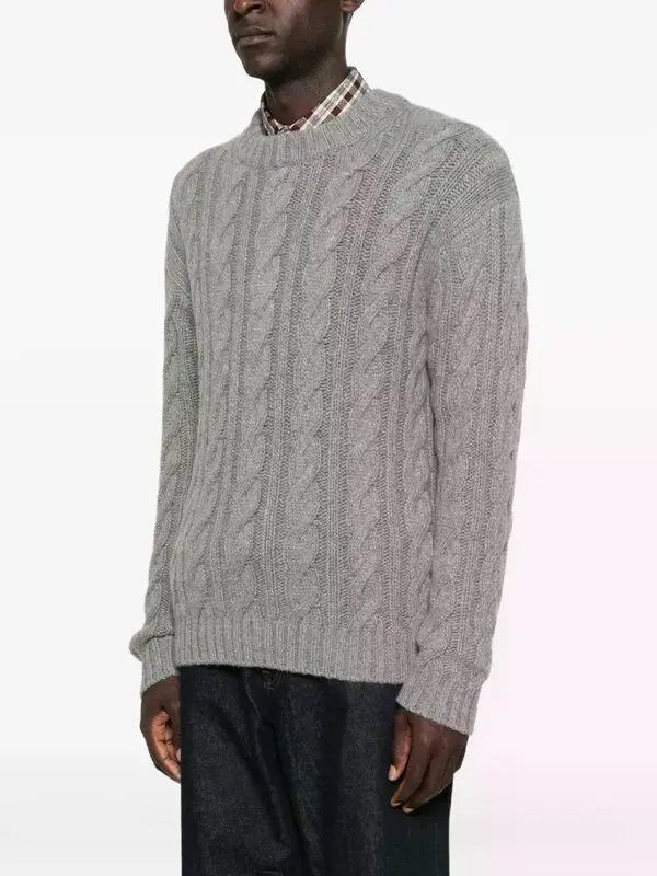 Eric Bompard Cable-knit Crew-neck Sweater