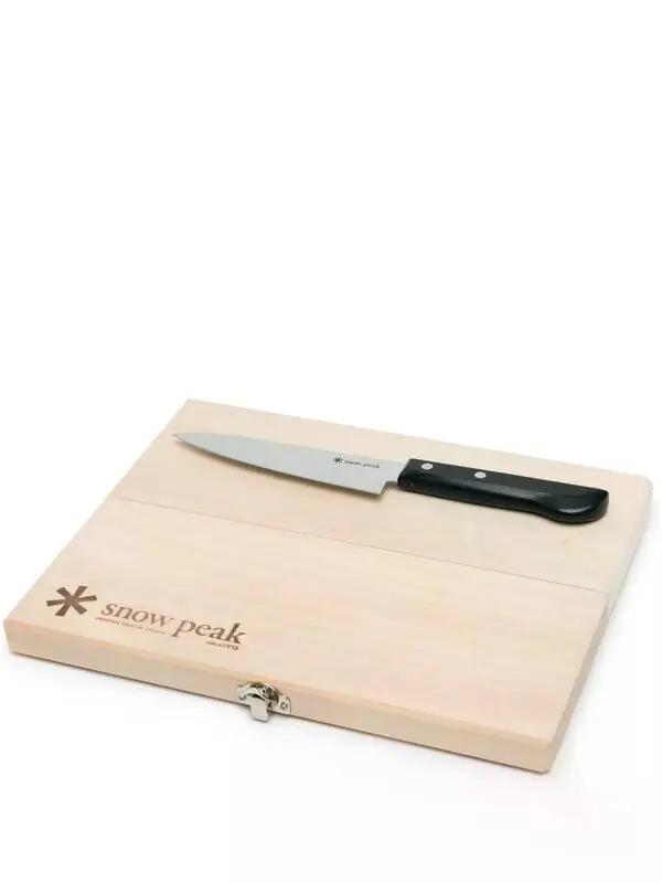 SNOW PEAK Medium Wood Chopping Board - Brown