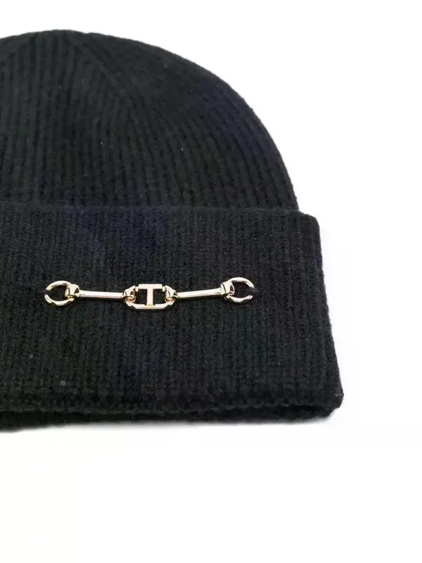 TWINSET Chain-embellished Beanie