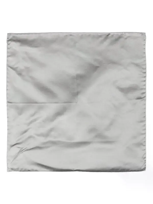 Corneliani Silk Satin Handkerchief - Grey