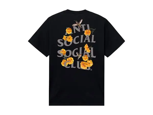 Anti Social Club Black T-shirts For Men Editorialist
