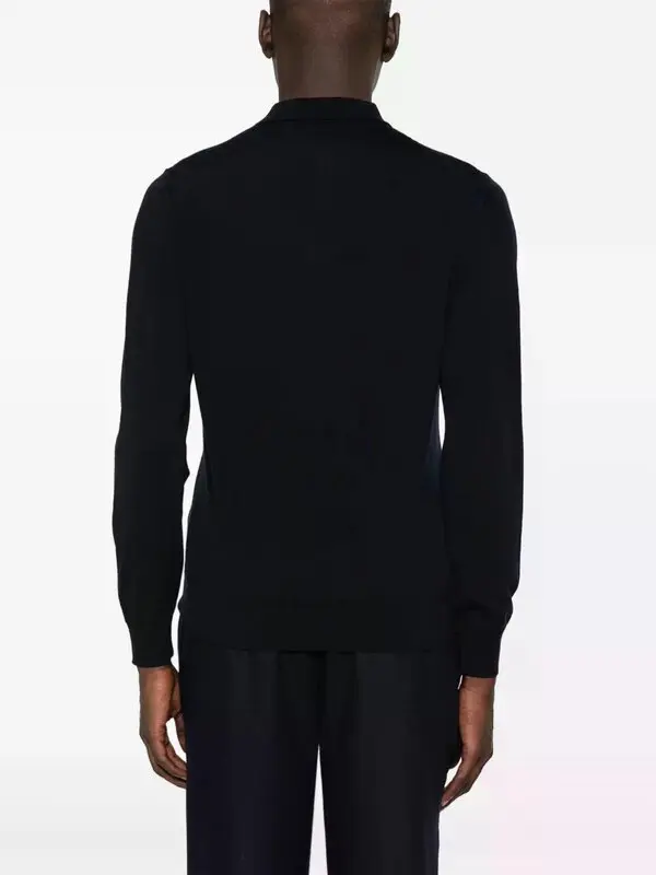 Alpha Studio Long-sleeved Polo-neck Sweater