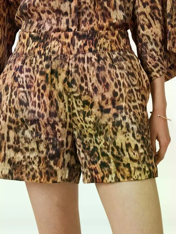 ALLSAINTS Charli Leopard Print Shorts