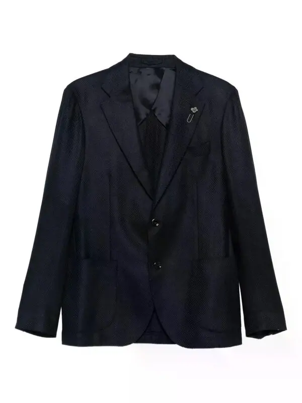 LARDINI Panama-textured Blazer