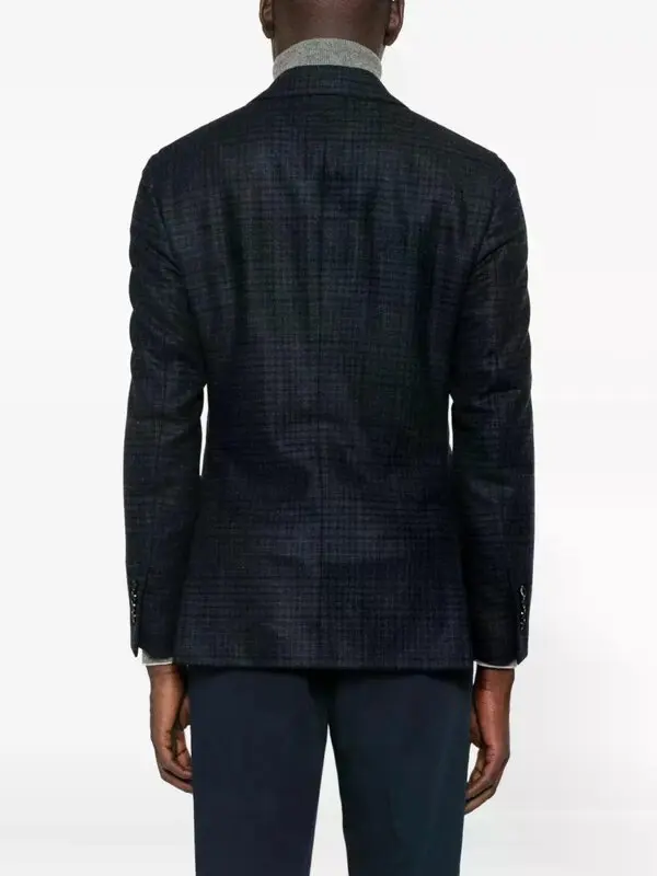 LARDINI Checked Patch-pocket Blazer