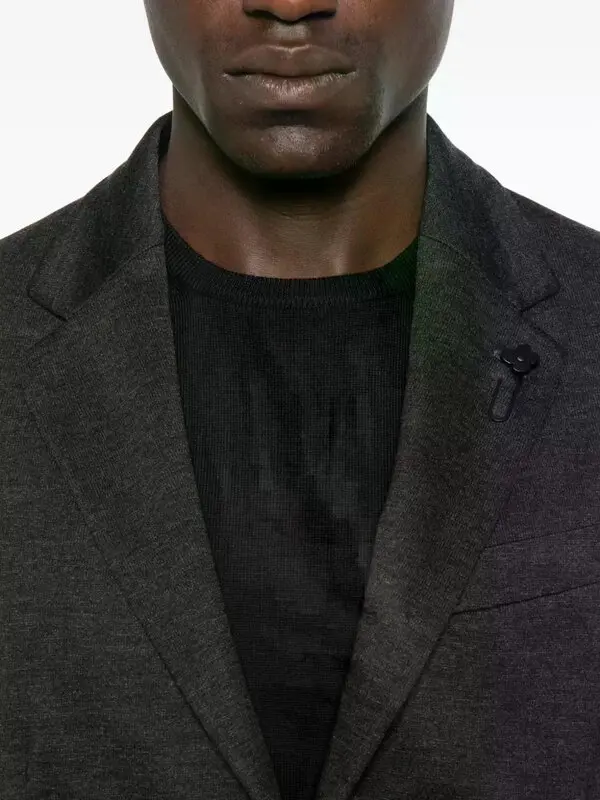LARDINI Two-button Patch-pocket Jacket - Grey