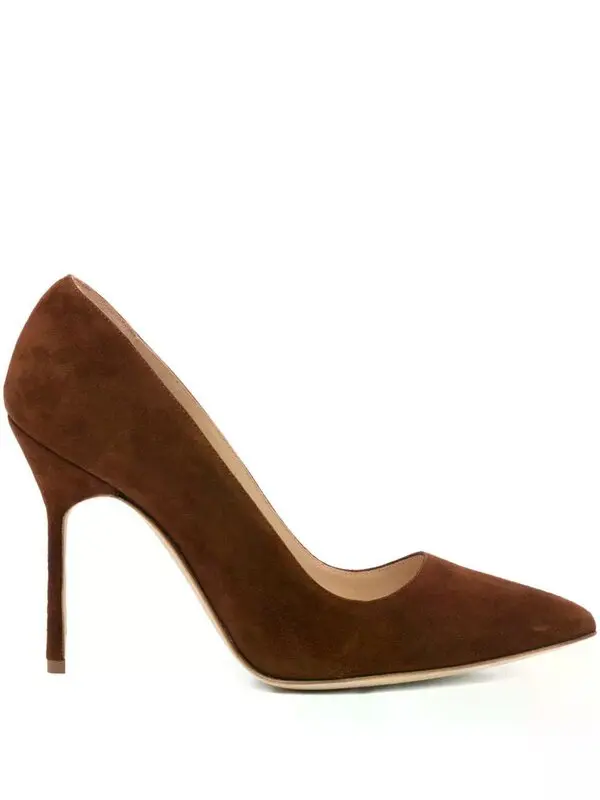 Manolo Blahnik 100mm Suede Pumps