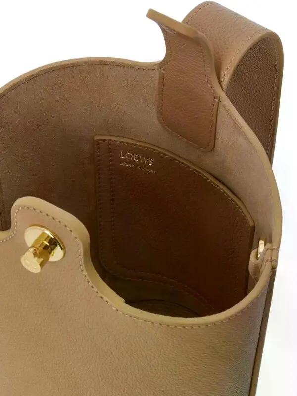 Loewe Pebble Bucket Mini Bag - Brown