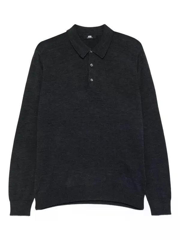 Alpha Studio Polo-neck Long-sleeve Sweater