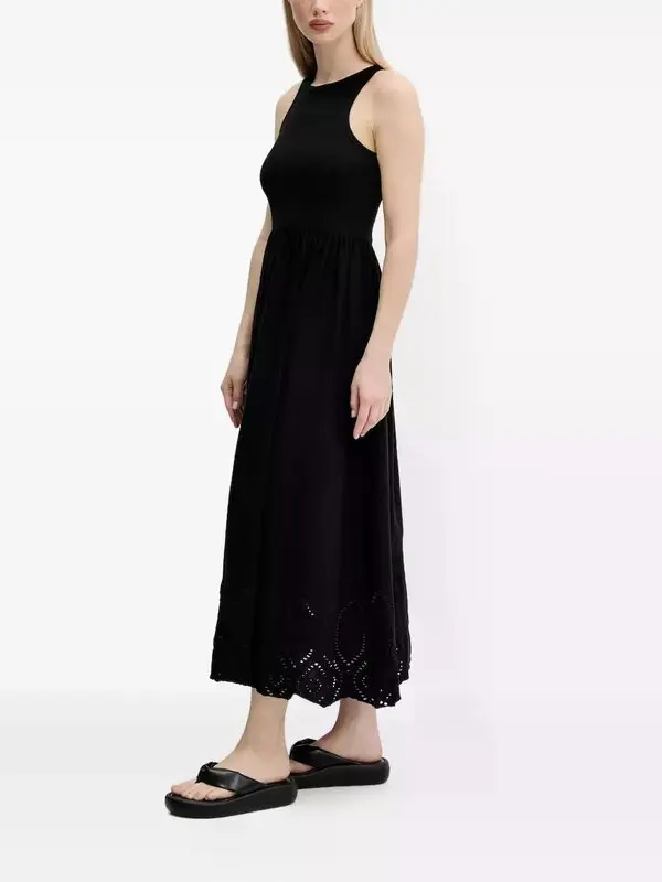Desigual Ribbed Eyelet Midi Dress