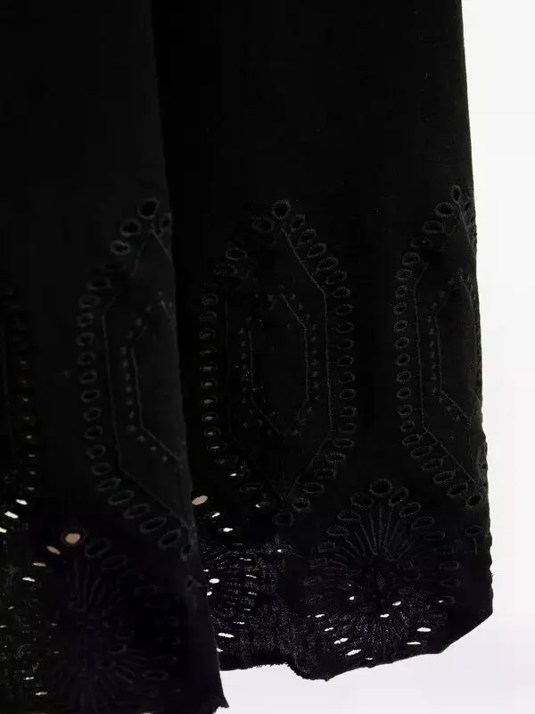 Desigual Ribbed Eyelet Midi Dress